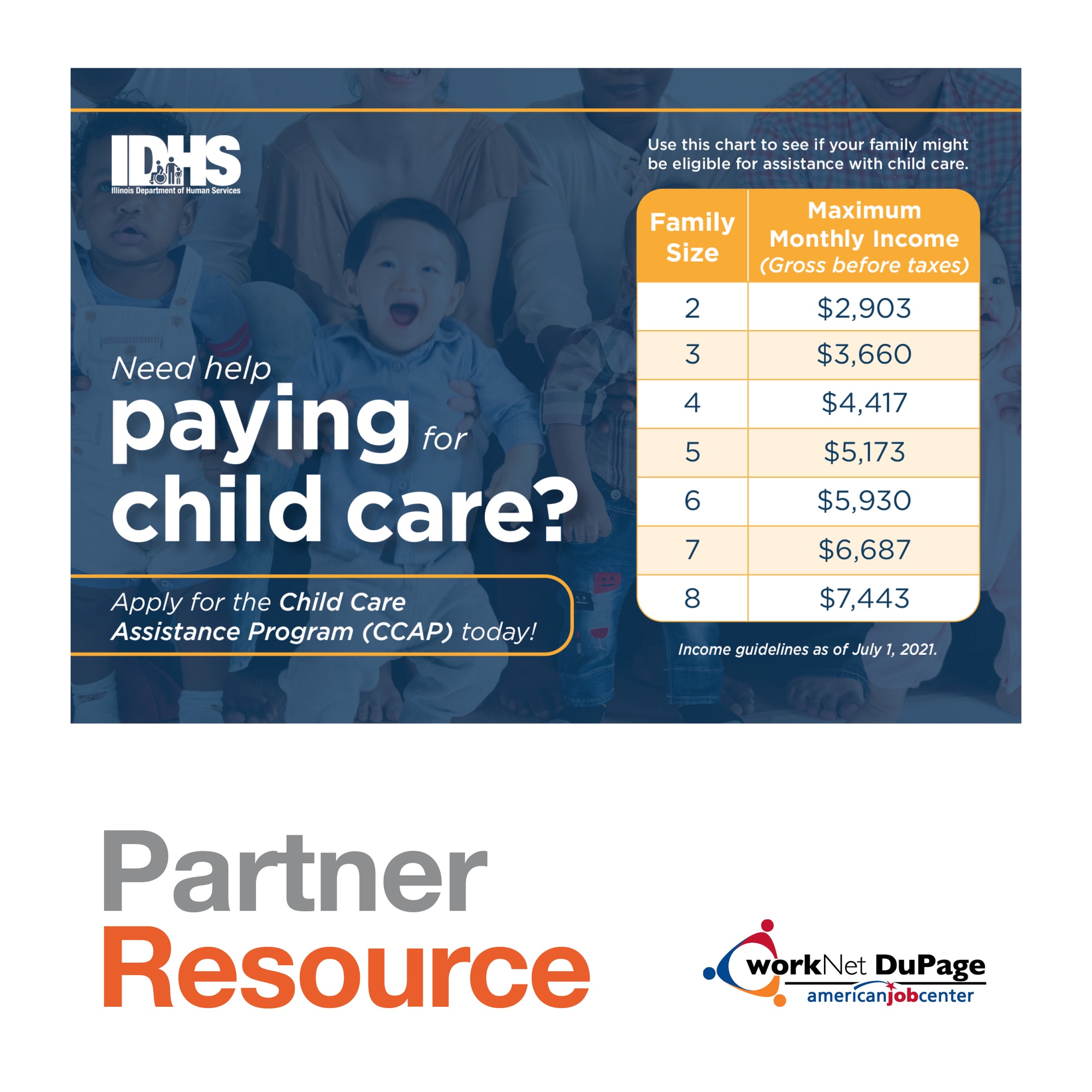 Child Care Assistance - workNet DuPage Career Center